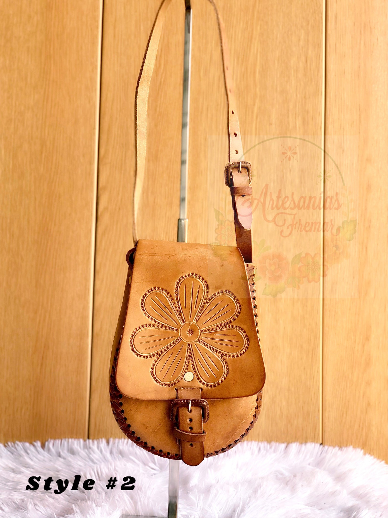 Unique Shaped Leather Crossbody Bag With Adjustable Leather - Etsy