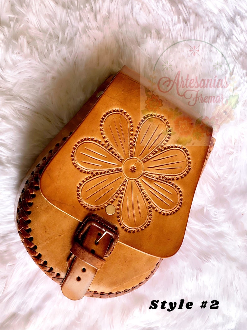 Unique Shaped Leather Crossbody Bag With Adjustable Leather - Etsy