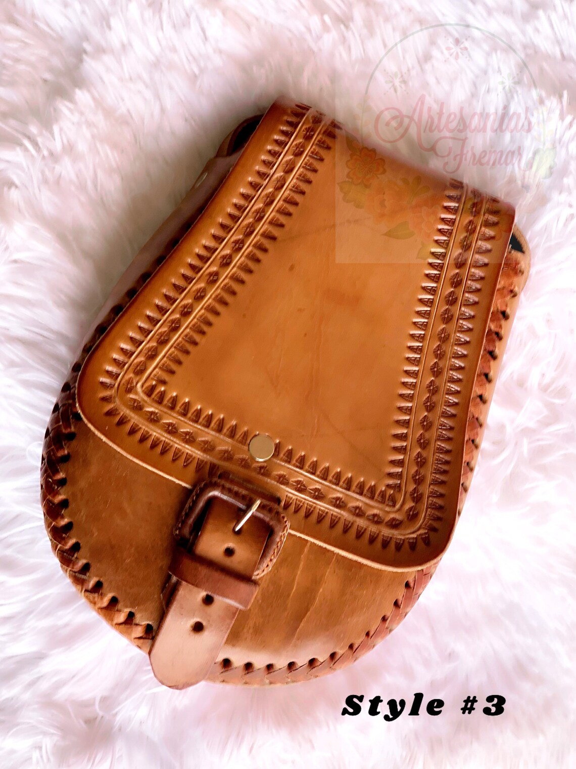 Unique Shaped Leather Crossbody Bag With Adjustable Leather - Etsy