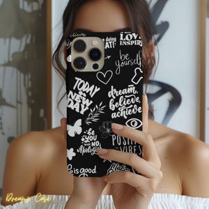 Positive Affirmation Phone Collage Case Study Life Motivation Quotes ...