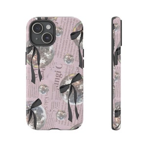 Coquette Disco Party Collage Phone Case, Cute & Trendy, Pink Girly ...