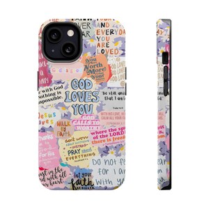 Magsafe Christian Phone Case, Cute Jesus Bible Verse Cover for iPhone ...
