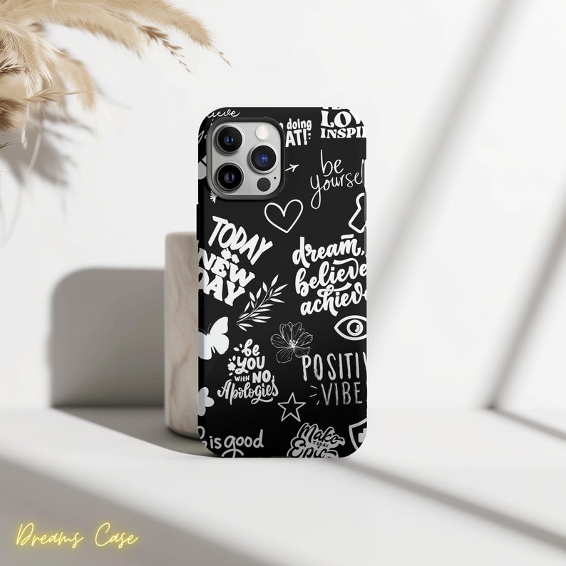 Positive Affirmation Phone Collage Case Study Life Motivation Quotes ...