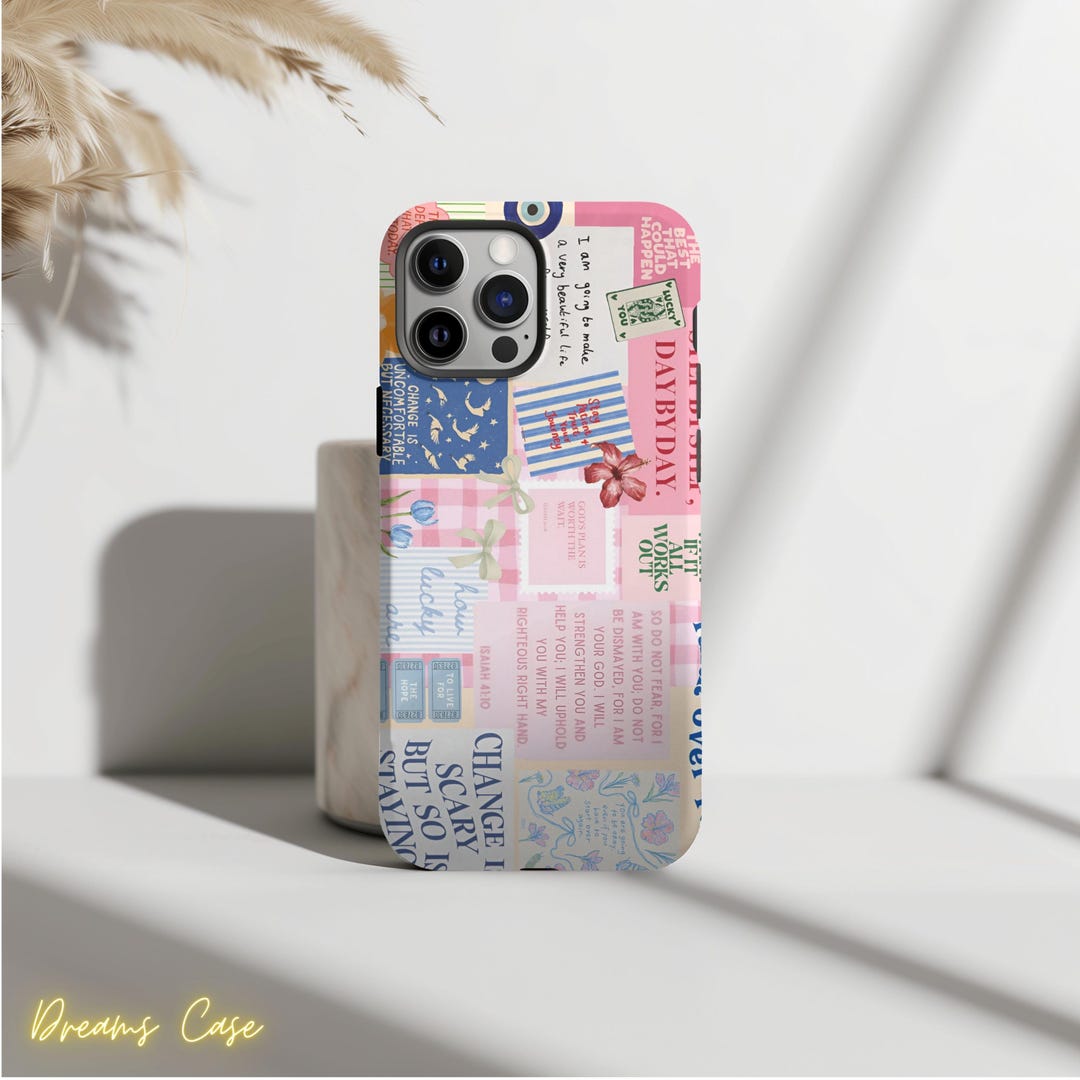 Motivational Quote Phone Case Affirmation Collage iPhone Case Day by ...
