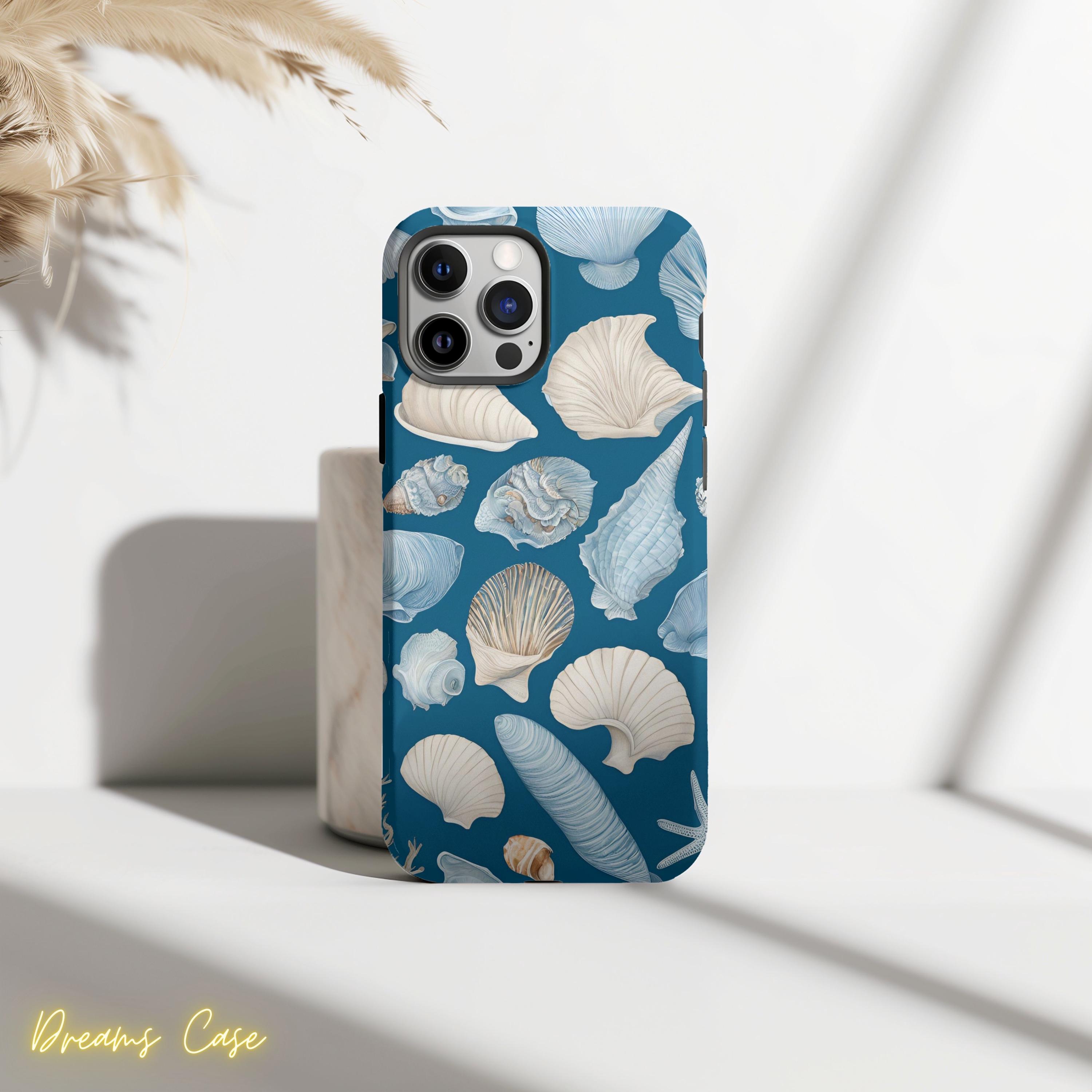 Ocean Beachy Coconut Girl Collage Phone Case, Cute Tropical Seashell ...