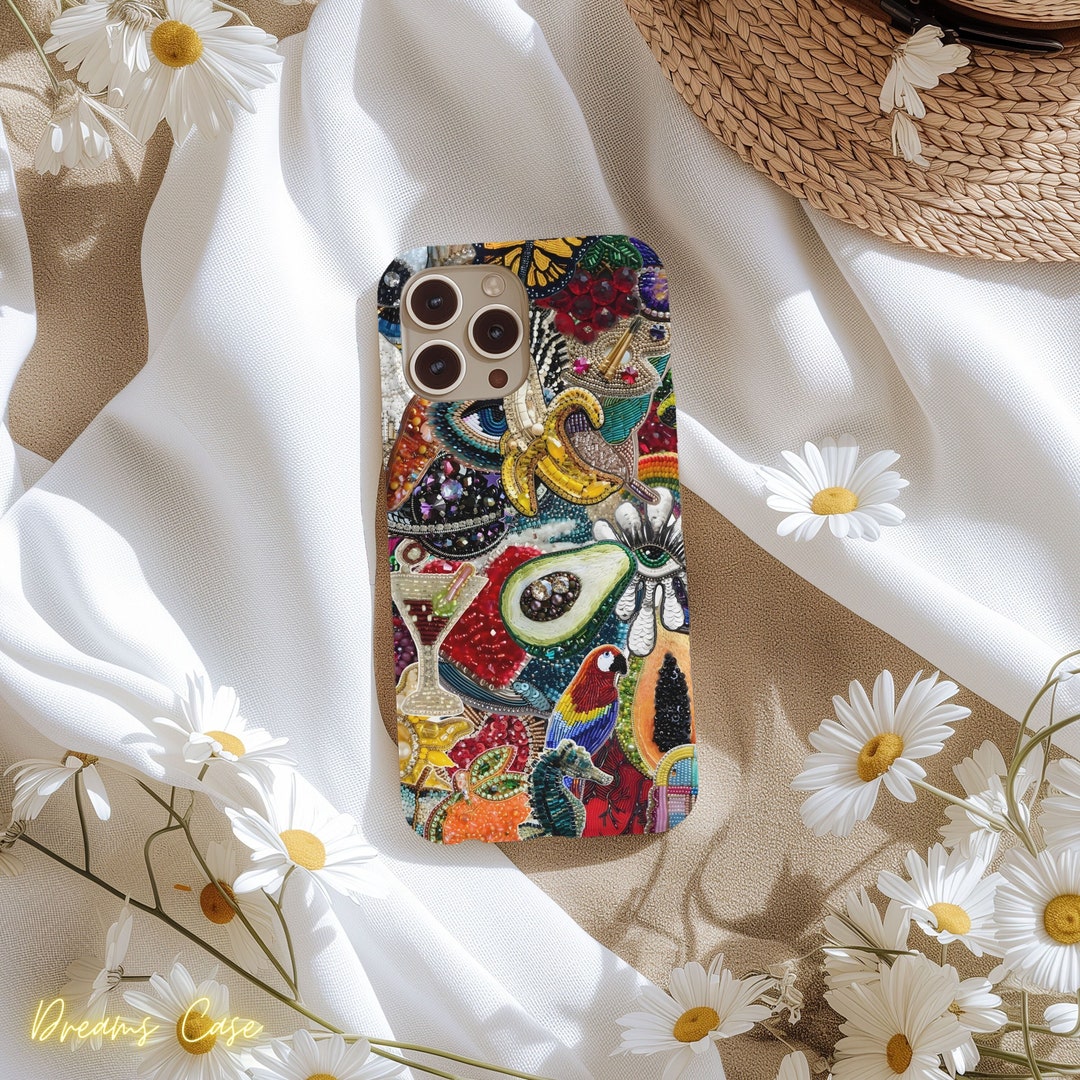 Colorful Mosaic Phone Case, Vintage Mosaic Art, Cute Festival Phone ...