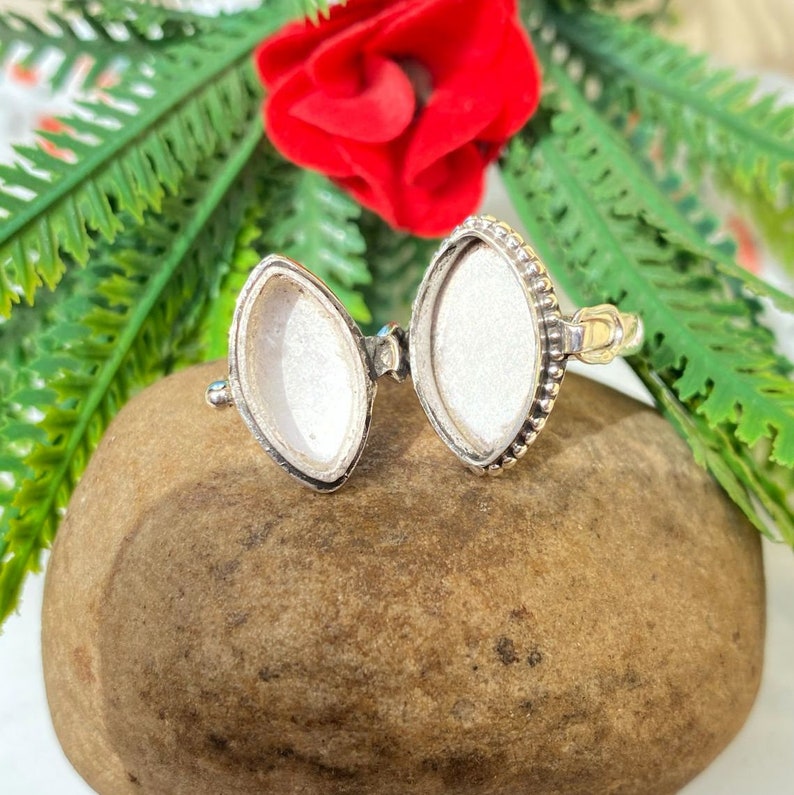 Handmade Sterling Silver Poison Ring, Openable Box Ring - Etsy