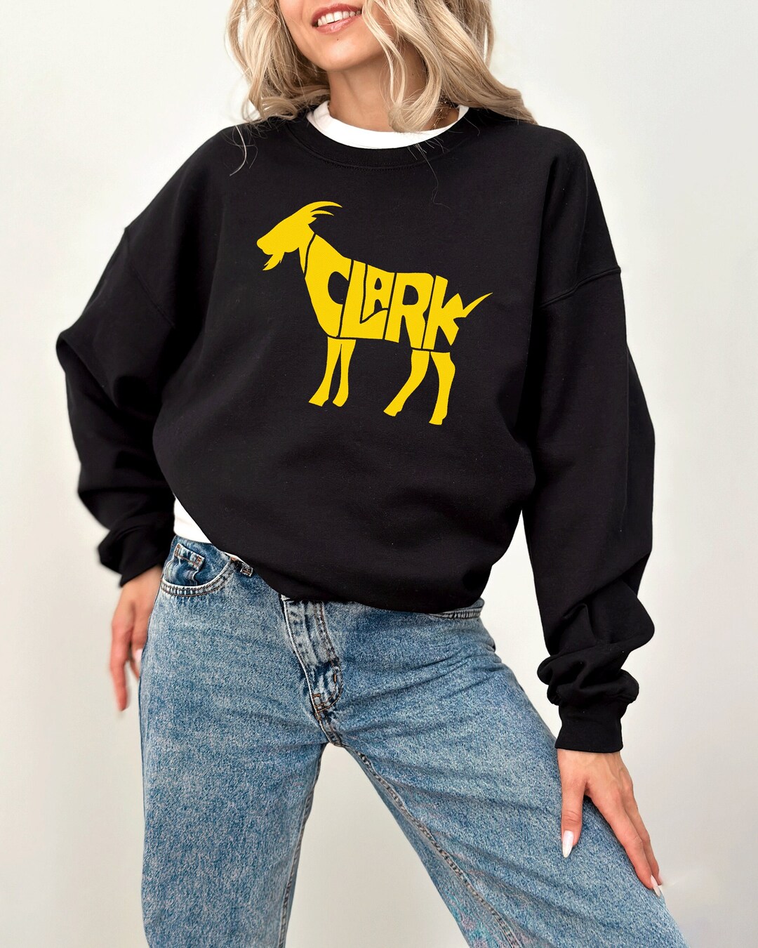 Caitlin Clark the Goat Hawks Hoops Unisex Cozy Hoop Season Favorite ...