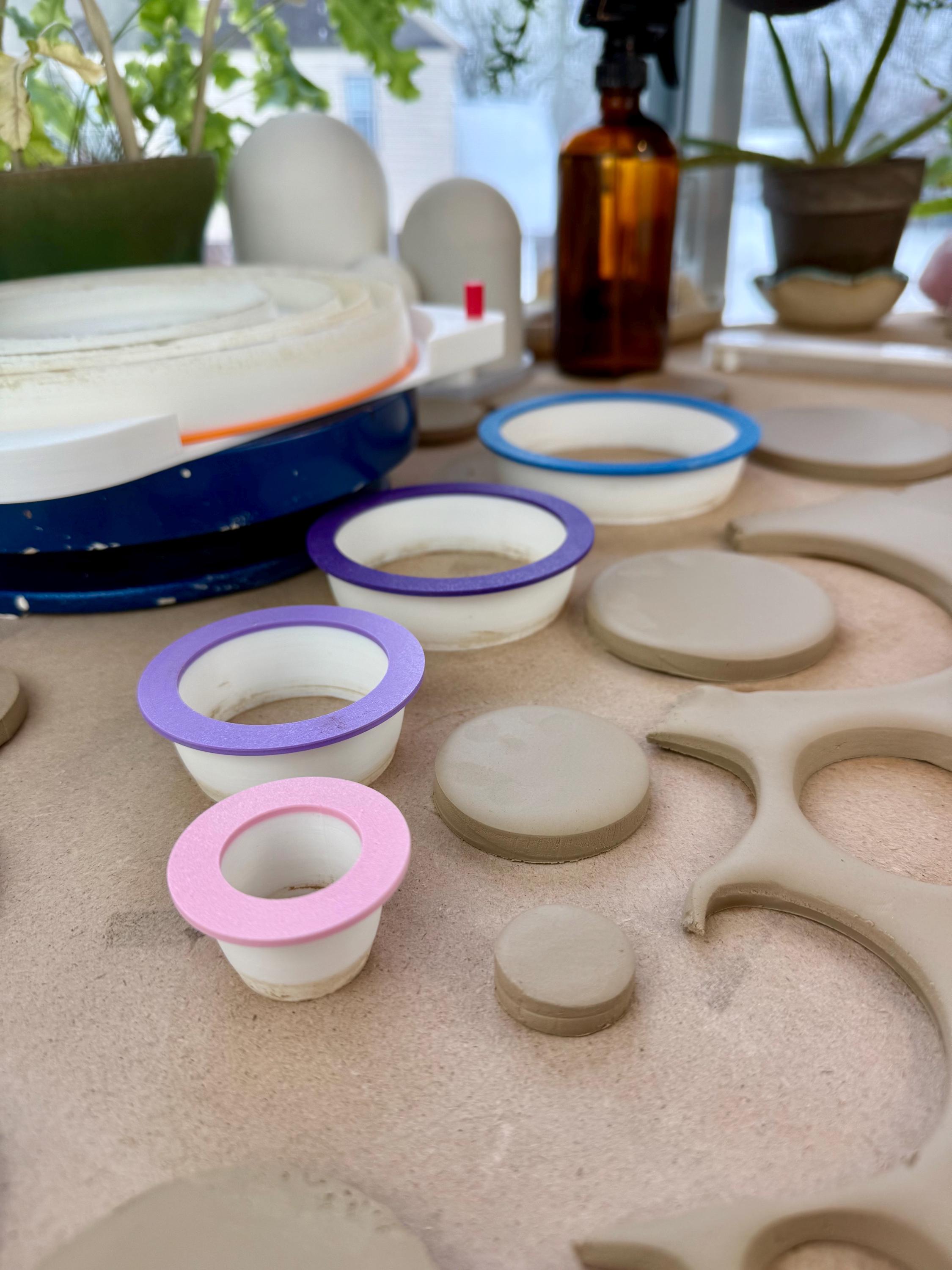 Circle Cookie Cutter Pottery Tool Rainbow Circle Cookie Cutter Set for ...