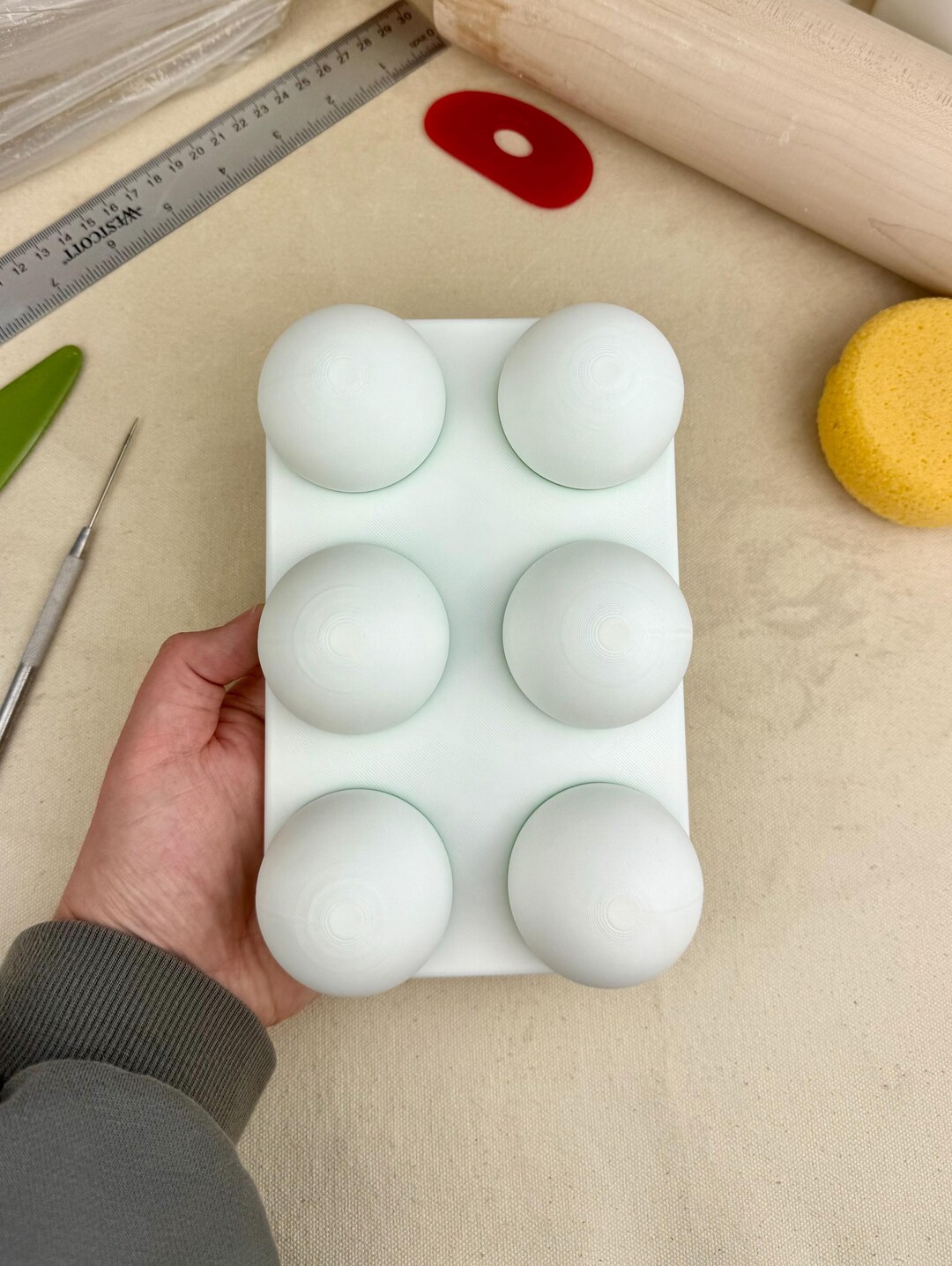 Duck Egg Tray Form for Clay Pottery Tool Ceramic Drape Mold Pottery ...