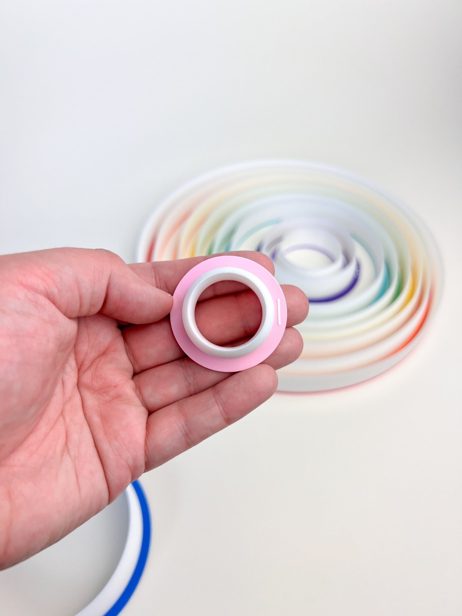 Circle Cookie Cutter Pottery Tool Rainbow Circle Cookie Cutter Set for ...