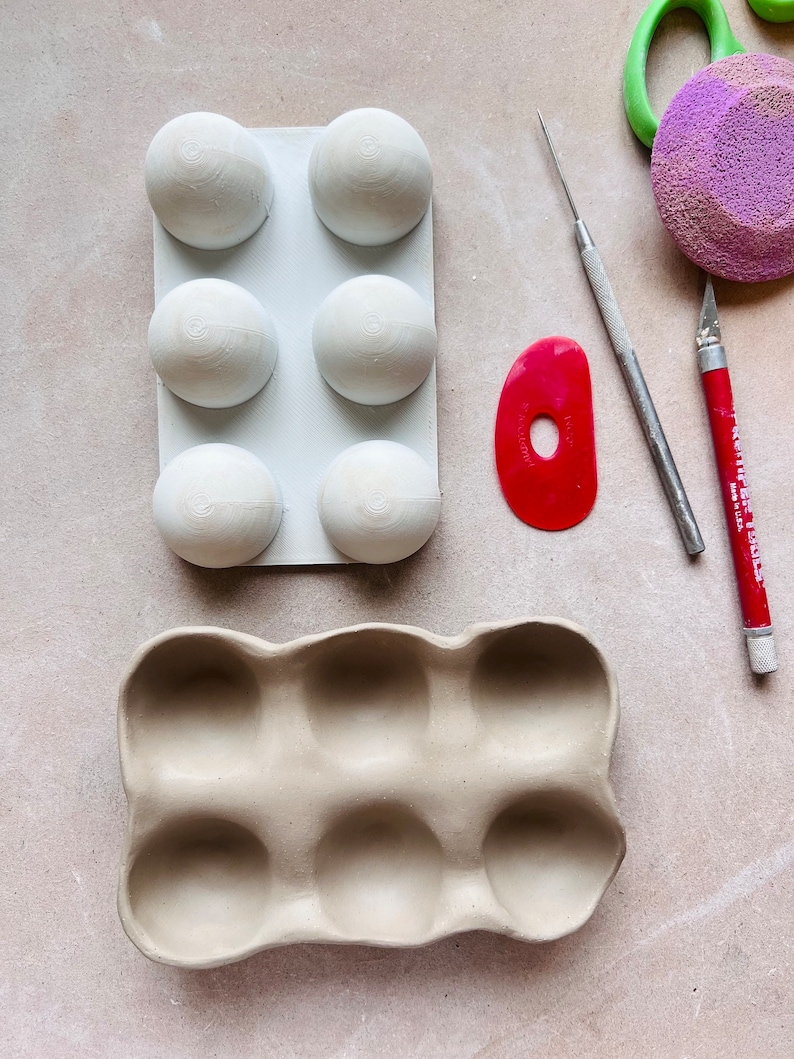Egg Drape Form for Clay 3D Printed Pottery Tool Ceramic Drape Mold Egg ...