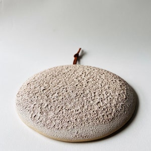 Full Moon Ceramic Hanging Wall Decor Night Sky Bedroom Decor Textured ...