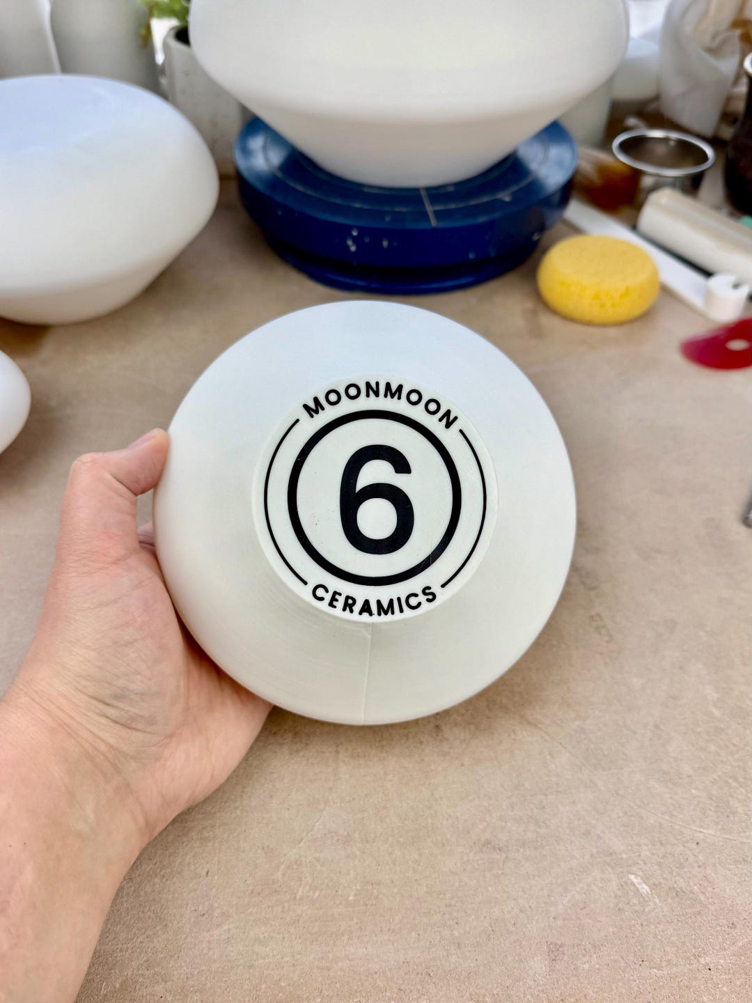 6" Shroom Pottery Puck Drape Form Clay Tool Drape Mold for Clay 3D ...