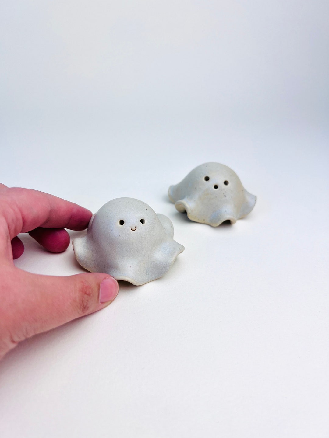 Tiny Ceramic Ghost, Halloween Decoration, Cute Ghost, Autumn, Fall ...