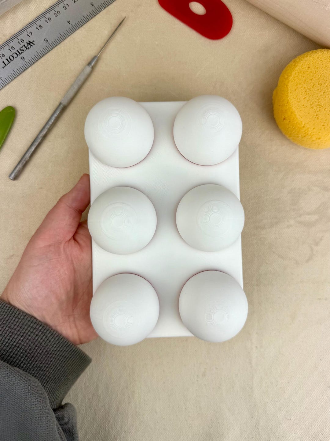 Egg Drape Form for Clay 3D Printed Pottery Tool Ceramic Drape Mold Egg ...