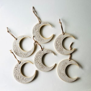 Crater Moon Ceramic Ornament Christmas Ornament - Etsy