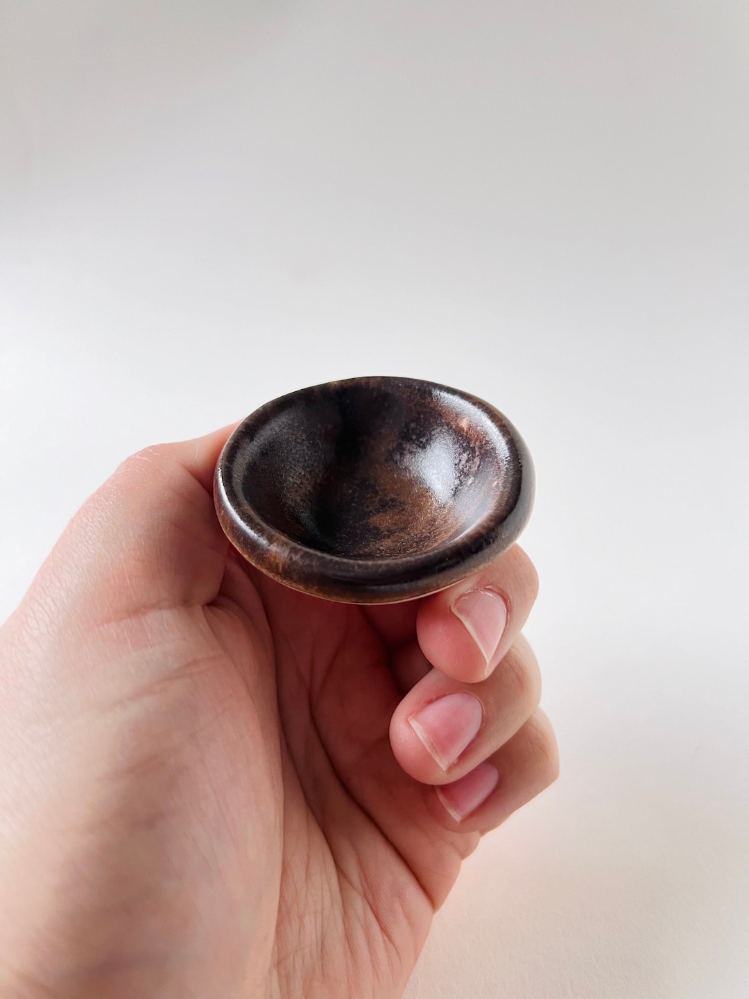 Cocoa Tiny Ring Dish, Jewelry Tray, Ring Holder, Engagement Gift, Small ...