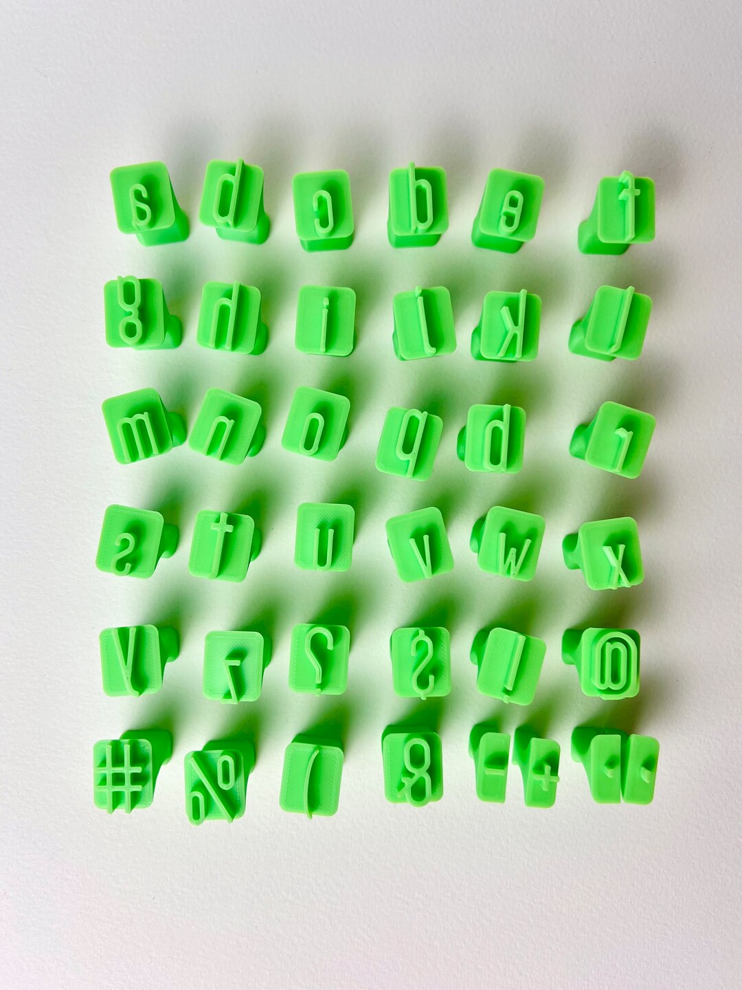 Lowercase Alphabet & Symbols Stamp Set for Clay Pottery Stamps ...