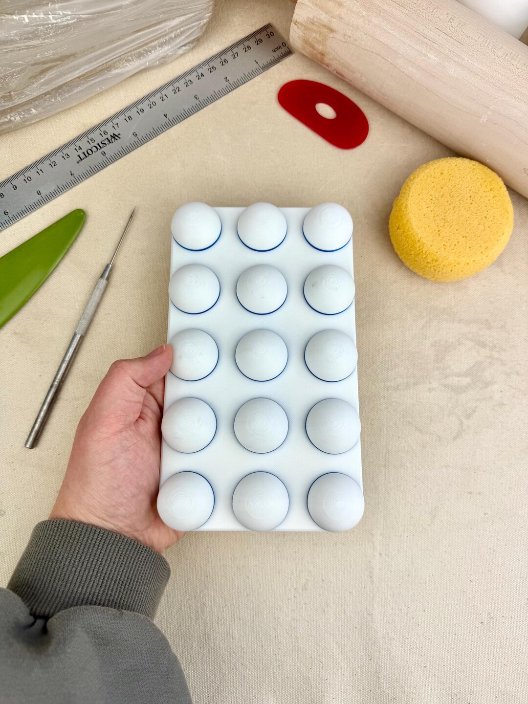 Quail Egg Drape Form for Clay Pottery Tool Ceramic Drape Mold Pottery ...