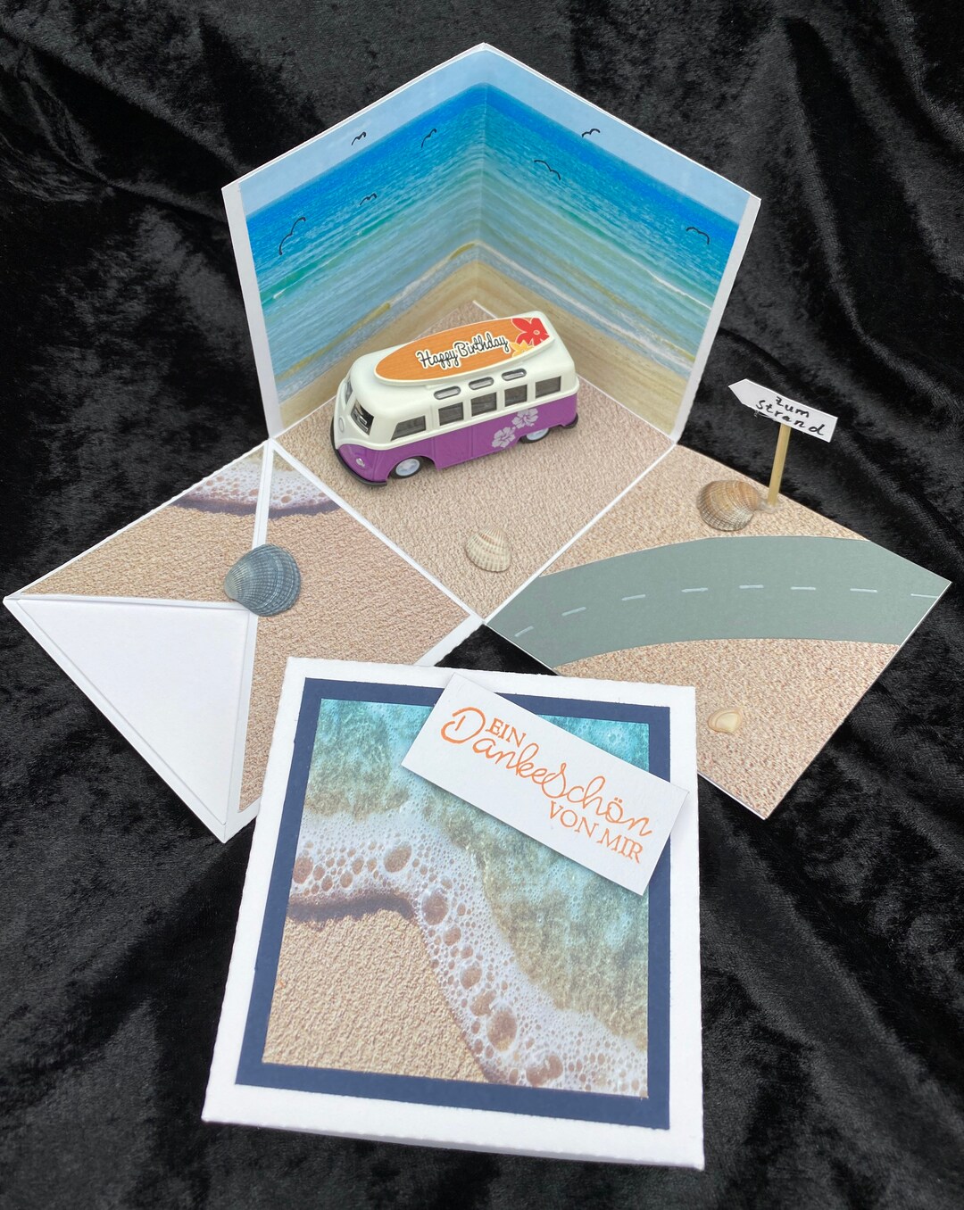 Off to the Beach-gift Box-vacation-surfing-summer-sun-wind-sea-birthday ...