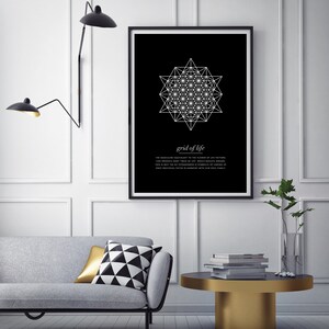Grid of Life Sacred Geometry Minimal - Etsy