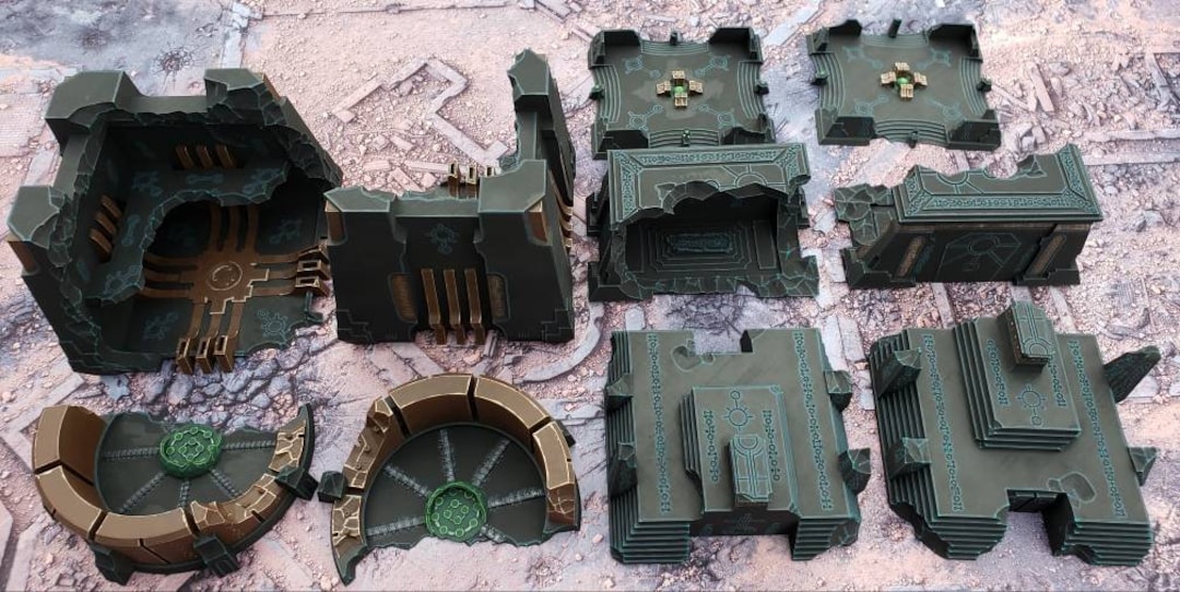 Necron Tomb World, Full-table Set Competitive 40k Terrain - Etsy