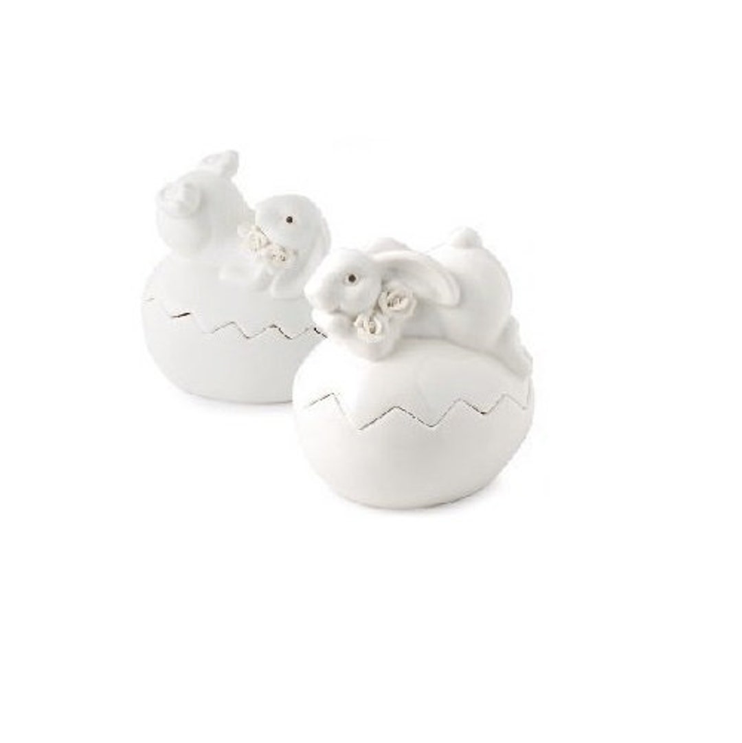 Hervit Set of 2 Porcelain Egg Containers 12.5 X 13 Cm - Etsy