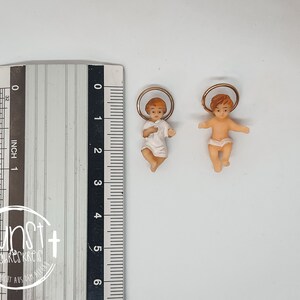 Miniature Baby Jesus With Halo Nativity Figures - Etsy