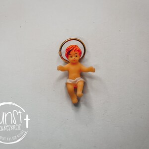 Miniature Baby Jesus With Halo Nativity Figures - Etsy