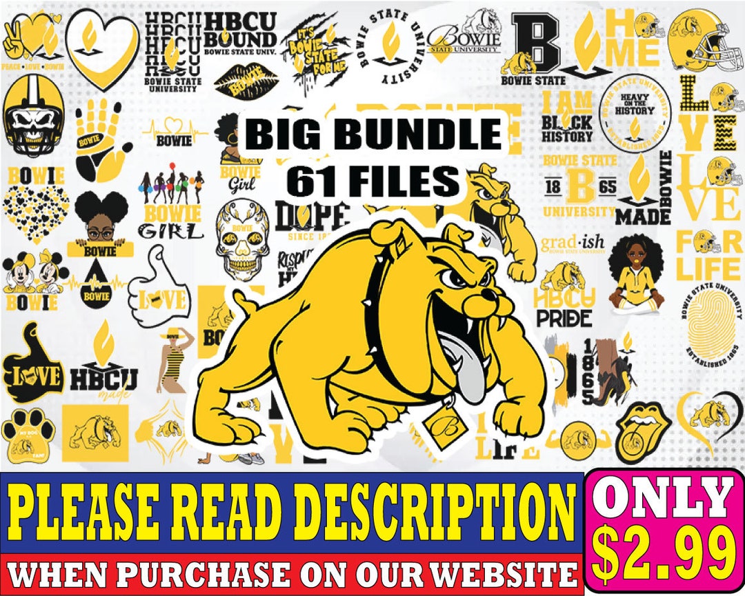 Bowie State University Svg HBCU Svg Collections HBCU Svg - Etsy