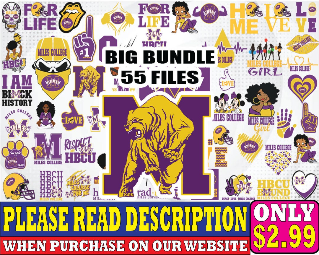 Miles College Svg HBCU Svg Collections HBCU Svg Football - Etsy