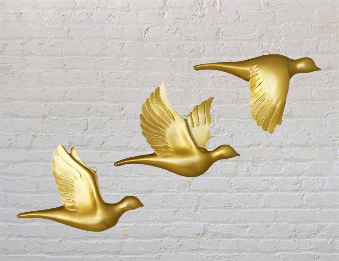 Decorative Triple Bird Pigeon Wall Ornament Polyresin Wall Decor - Etsy