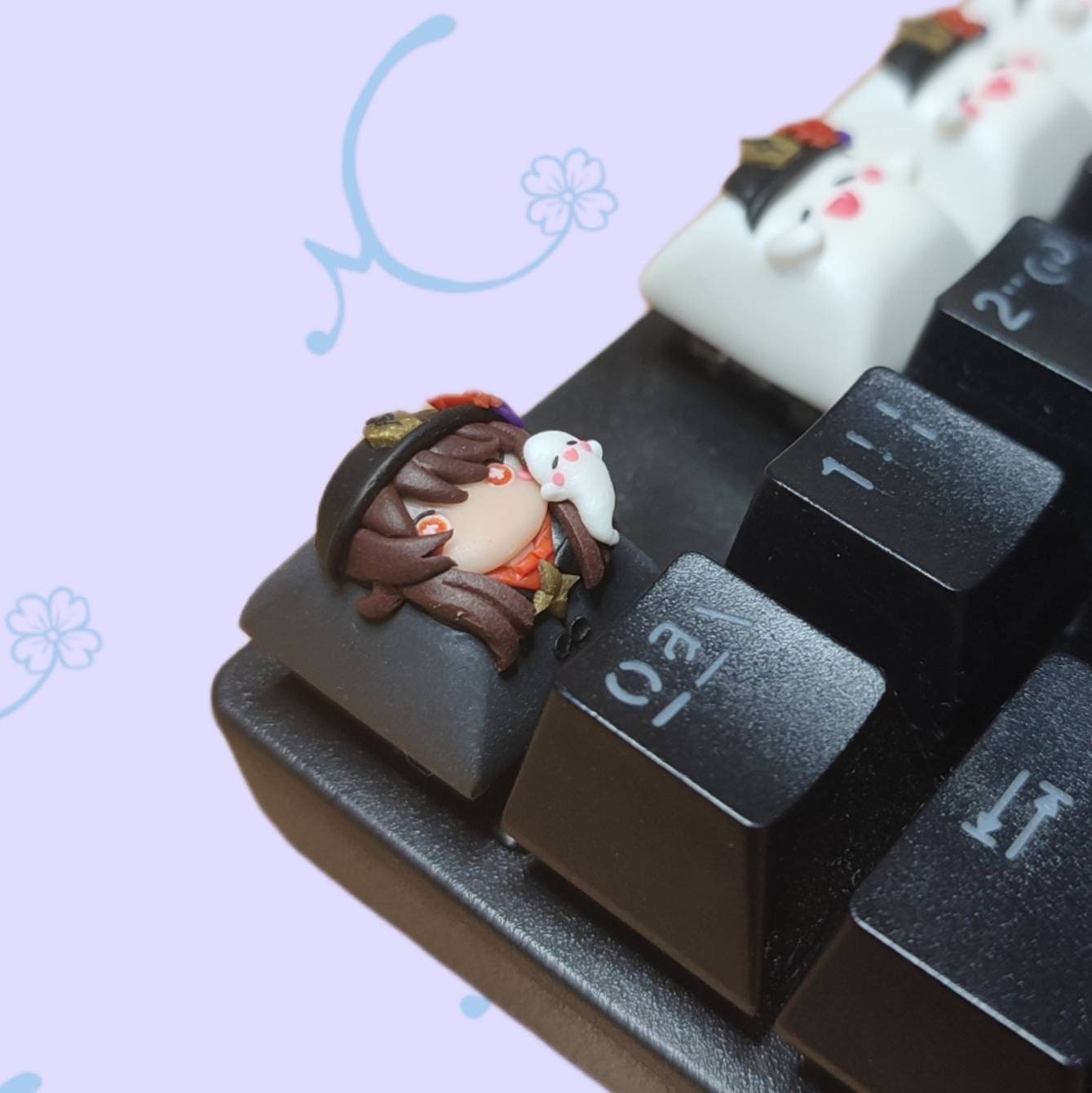 Hu tao Genshin impact Keycap teclado mecánico Hu Tao - Etsy Portugal