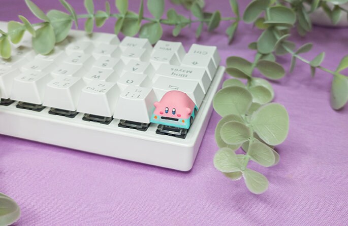 Kirby Keycap, Kirby Car, Mechanical Keyboard, Keycapart, Kawaii, Cute ...