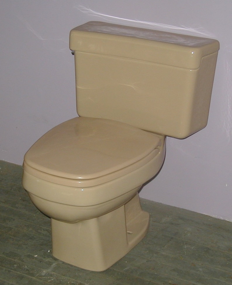 Beige Light Brown Coffee Color Toilet Vintage Bathroom - Etsy