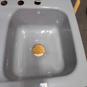 Grey Kitchen Sink Original Porcelain Cast Iron Eljer - Etsy