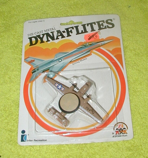 Dyna-flites Vintage 1982 Die Cast Toy Airplane NOS Sealed | Etsy