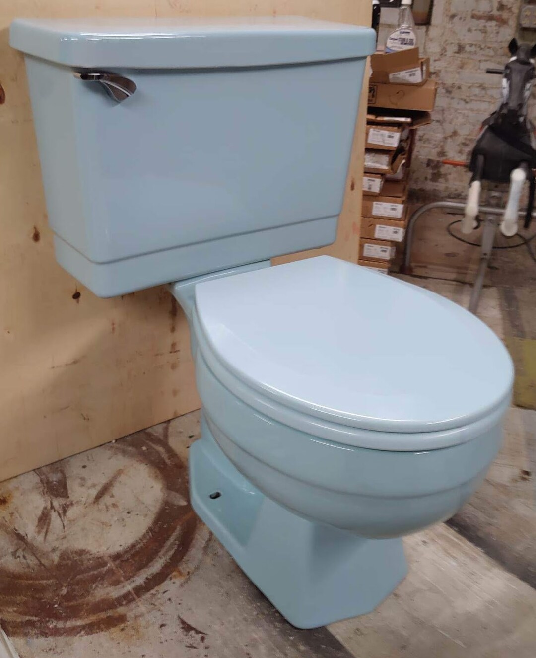 1973 Light Blue Toilet Vintage Bathroom Plumbing - Etsy
