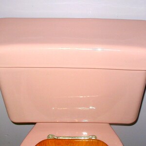 Bright Pink Rose Color Vintage Toilet by Eljer Bathroom With ...
