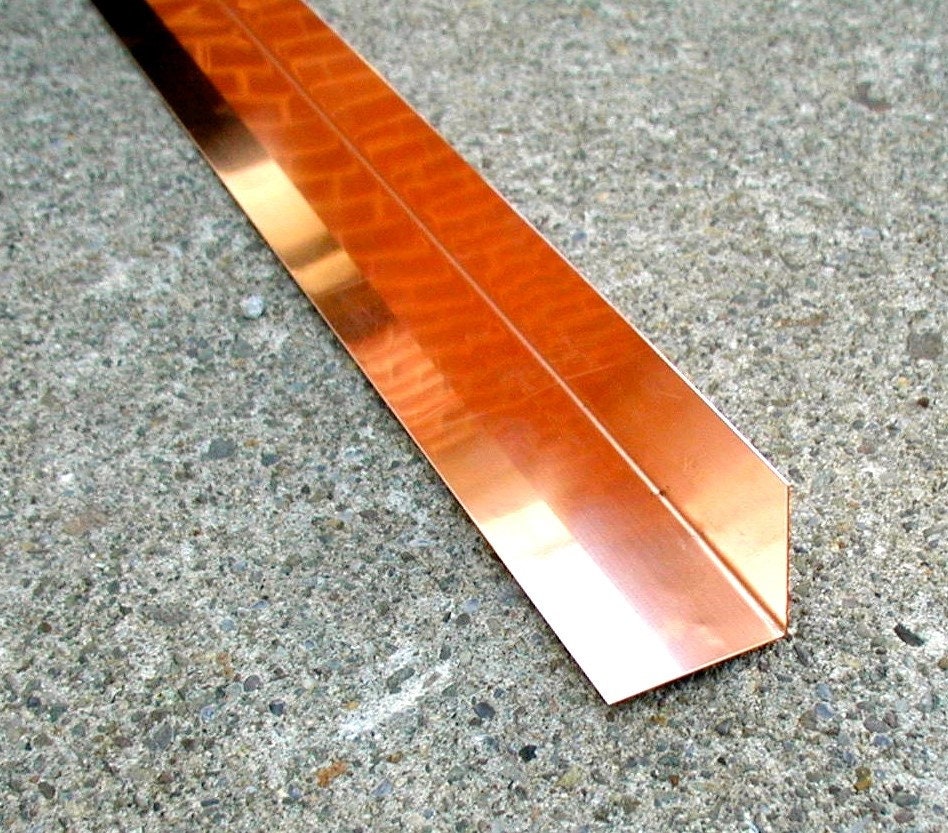 2" X 2" Copper Angles for Flashing, Edging, Etc. - Pure C110 Food Grade ...