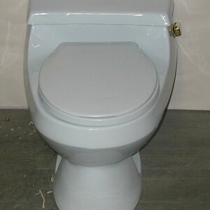 Light Blue Bathroom Toilet Vintage Original 1 Piece - Etsy