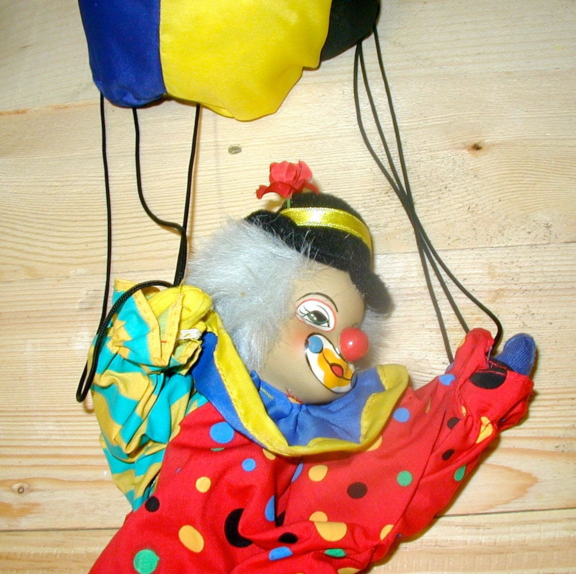 Vintage Clown With Parachute Doll Vintage Collectible - Etsy