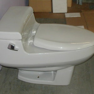 Gray Eljer One Piece Vintage Toilet Bathroom - Etsy