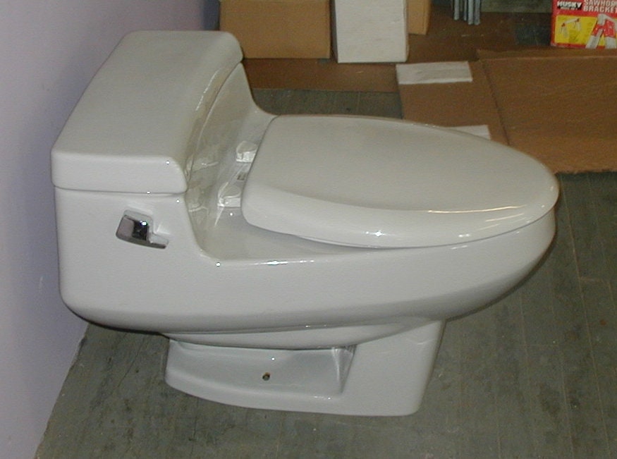 Gray Eljer One Piece Vintage Toilet Bathroom - Etsy
