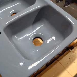 Grey Kitchen Sink Original Porcelain Cast Iron Eljer - Etsy