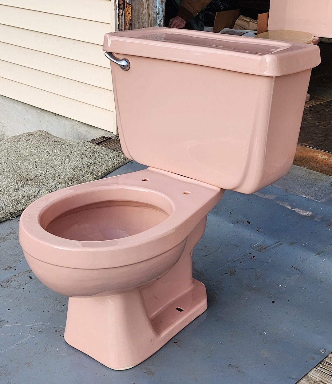 Gerber Pink Toilet Vintage Bathroom - Etsy