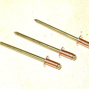 Box of 100 Solid Copper Pop Rivets - 1/8" Diameter, 1/8" Grip Length - Etsy