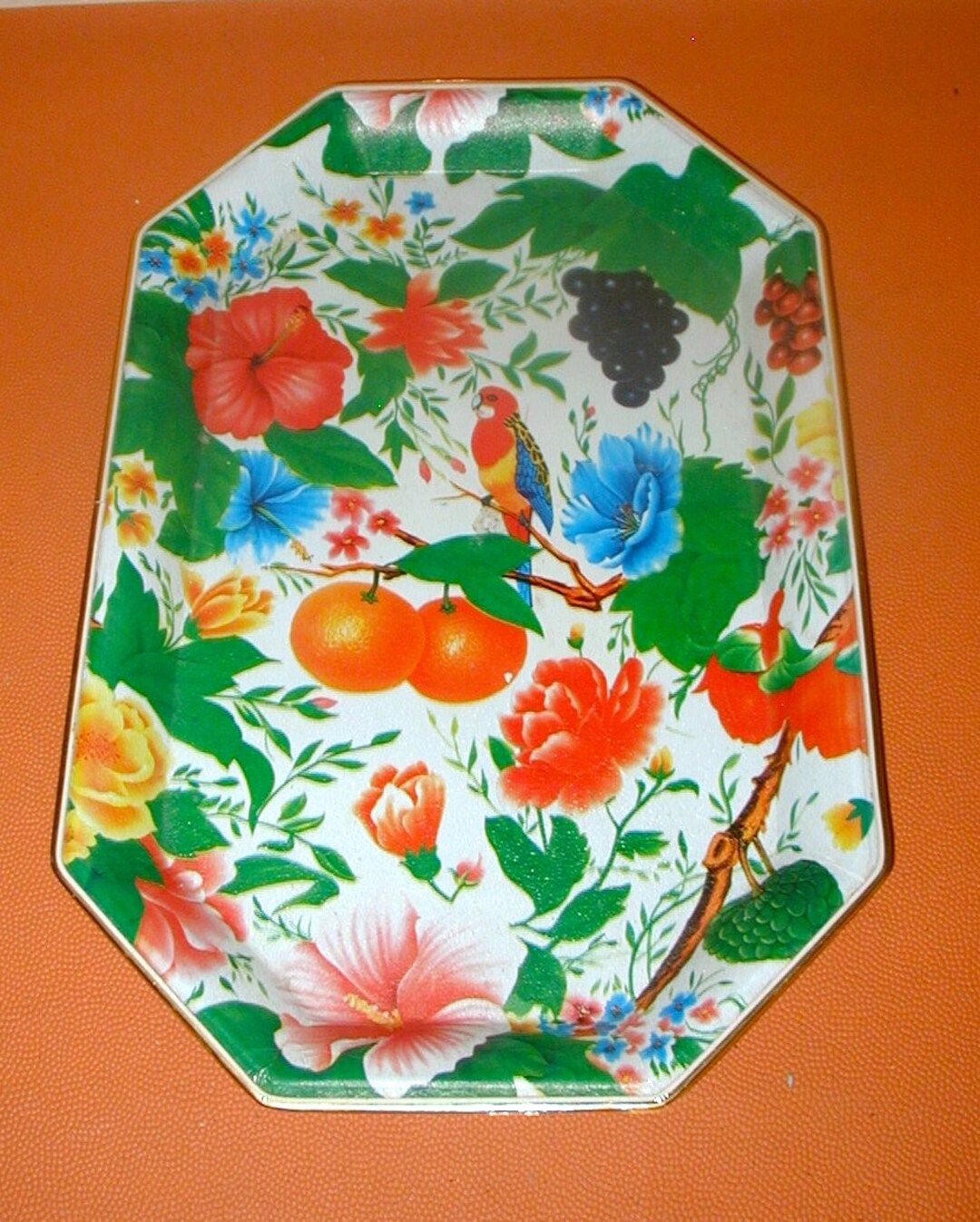 Vintage Serving Tray Bird Parakeet Kitchen Cooking - Etsy