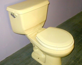 Light grey vintage toilet made by Universal Rundle URC | Etsy